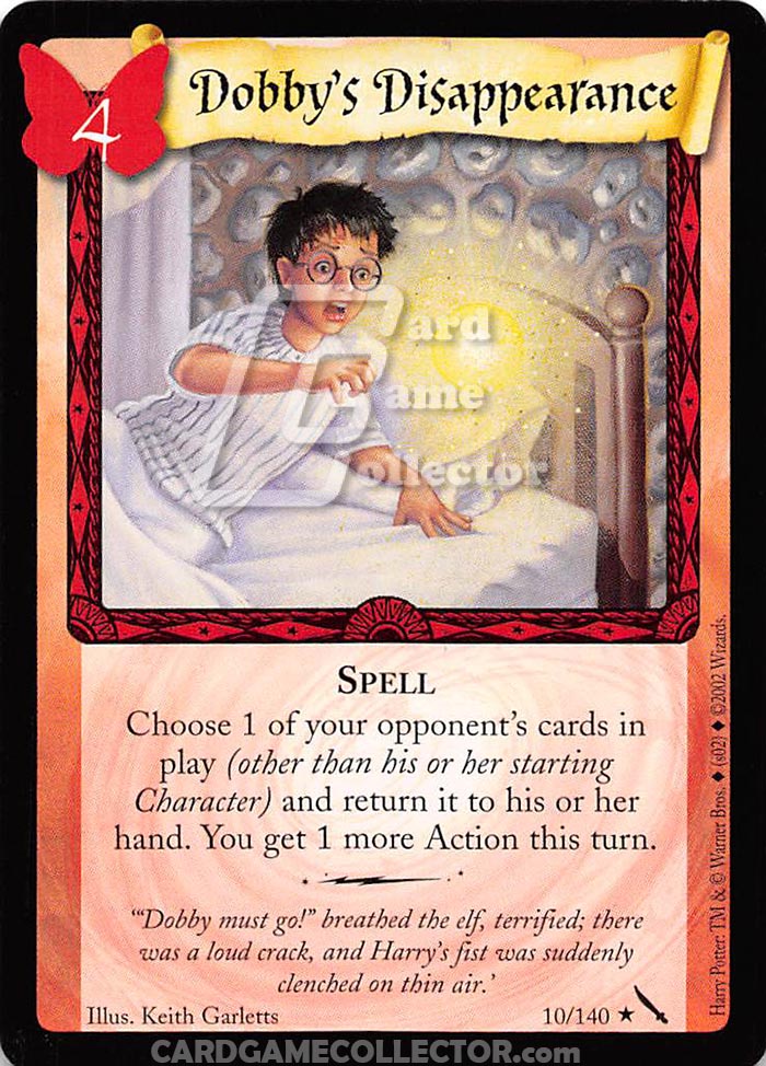 Dobby's Disappearance : CoS - Harry Potter TCG