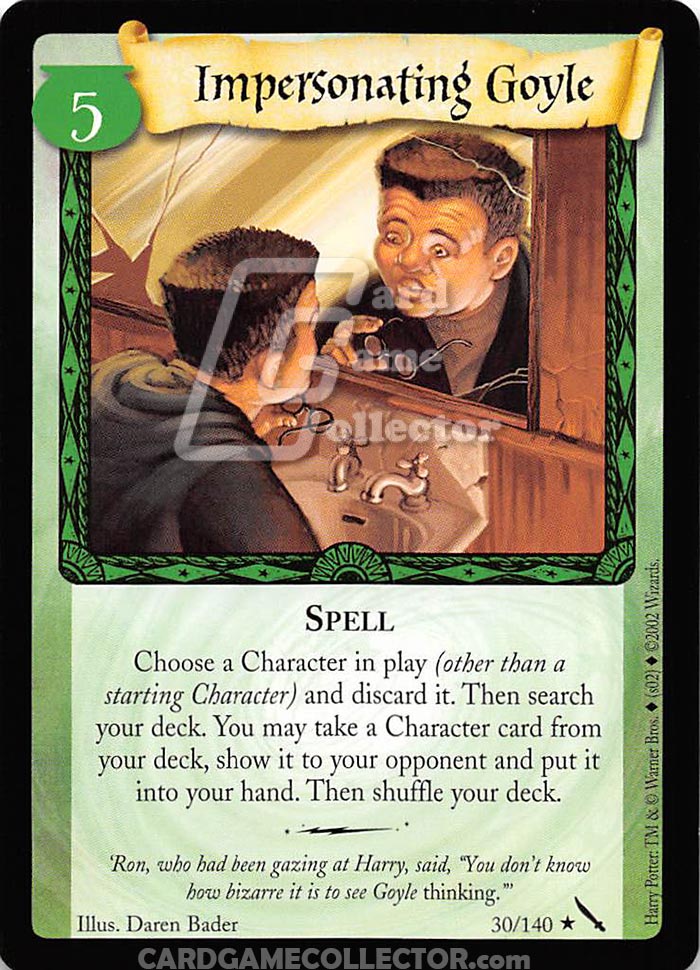 Impersonating Goyle : CoS - Harry Potter TCG