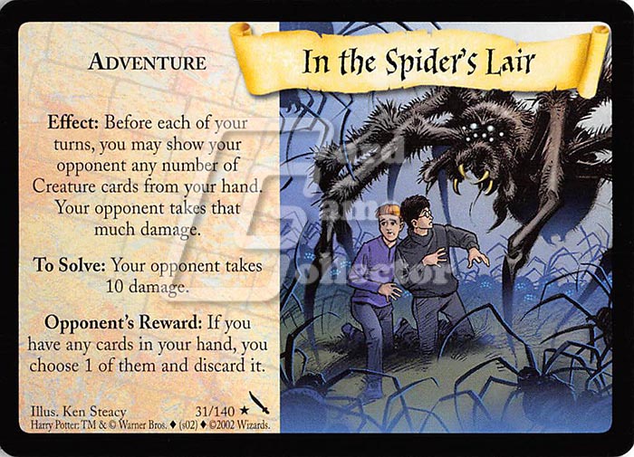 In the Spider's Lair : CoS - Harry Potter TCG