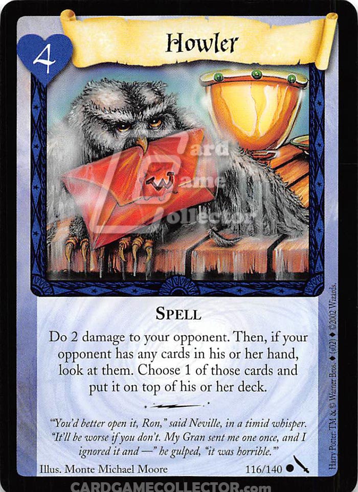 Howler : CoS - Harry Potter TCG