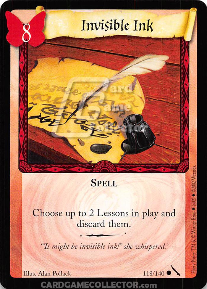 Invisible Ink : CoS - Harry Potter TCG