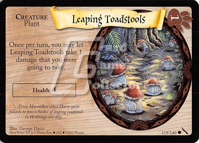 Leaping Toadstools : CoS - Harry Potter TCG