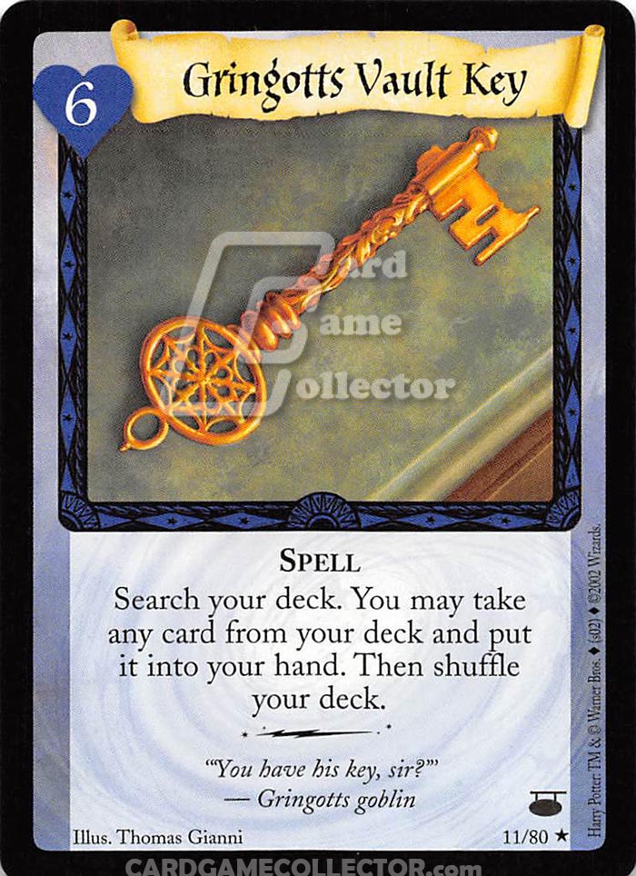 Gringotts Vault Key : DA - Harry Potter TCG