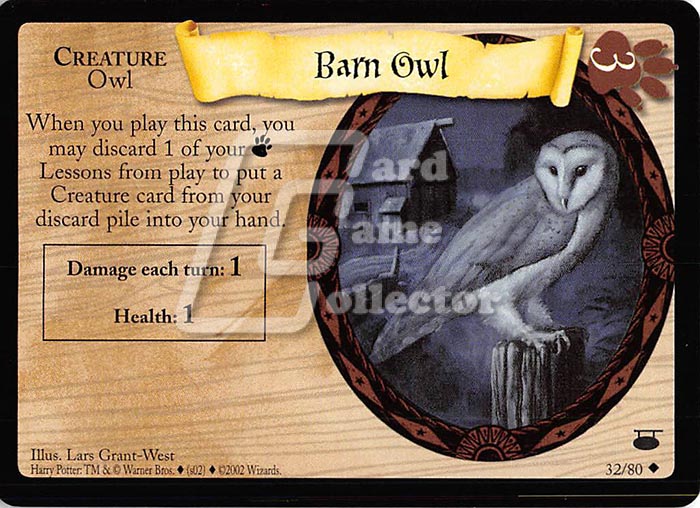 Barn Owl : DA - Harry Potter TCG