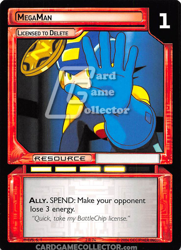 MegaMan, Licensed to Delete : Megaman TCG