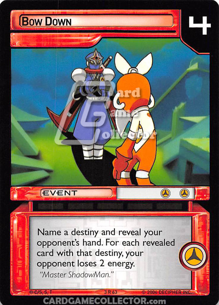 Bow Down : Megaman TCG