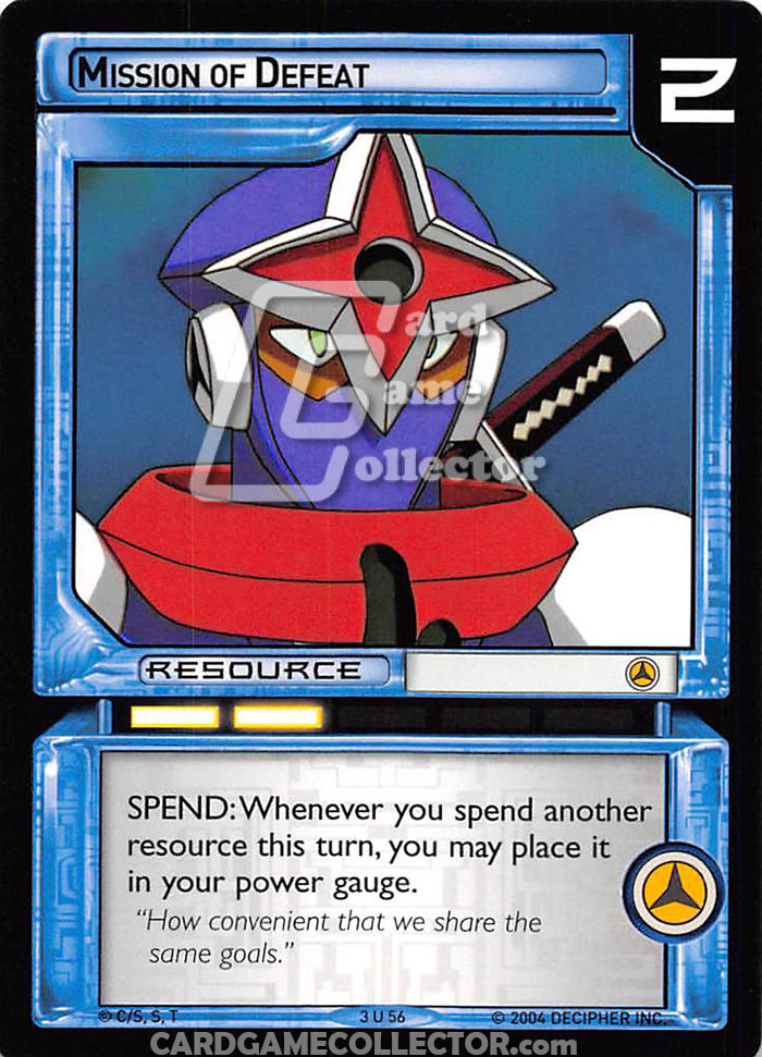Mission of Defeat : Megaman TCG