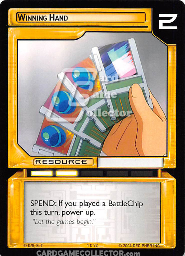 Winning Hand : Megaman TCG
