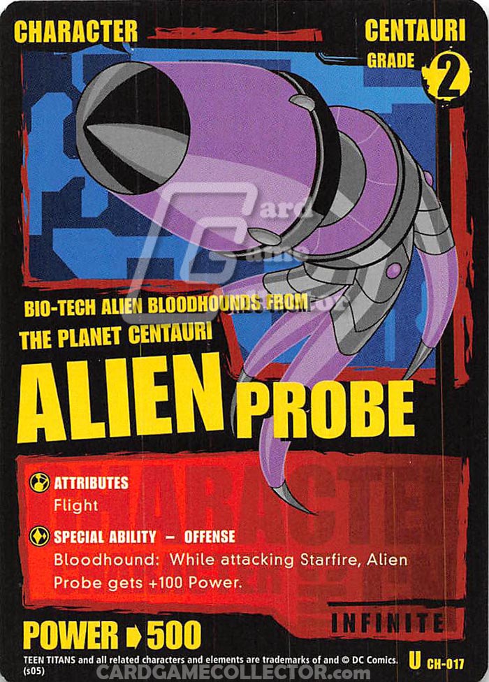 Alien Probe : Teen Titans CCG