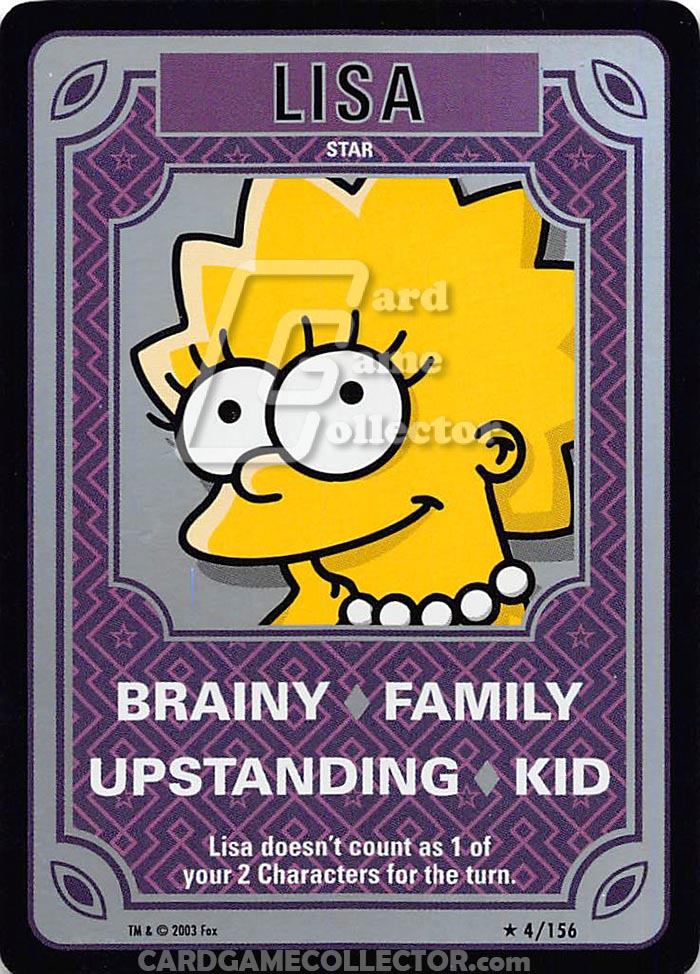 Lisa : The Simpsons Trading Card Game