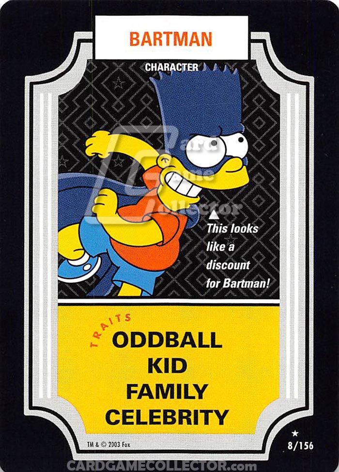 Bartman : The Simpsons Trading Card Game