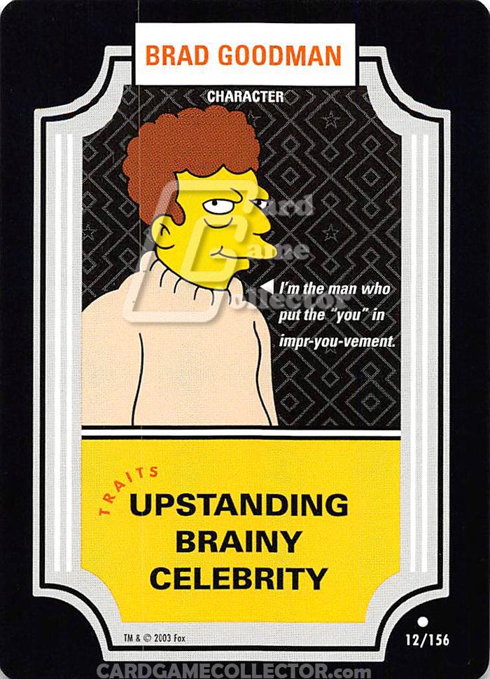 Brad Goodman : The Simpsons Trading Card Game
