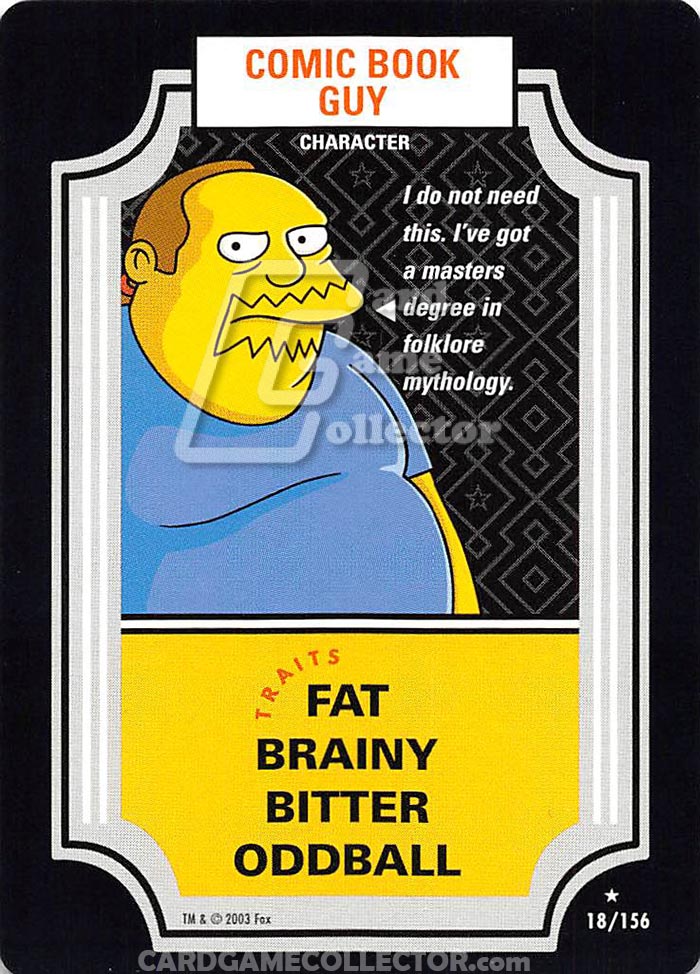 Comic Book Guy : The Simpsons TCG