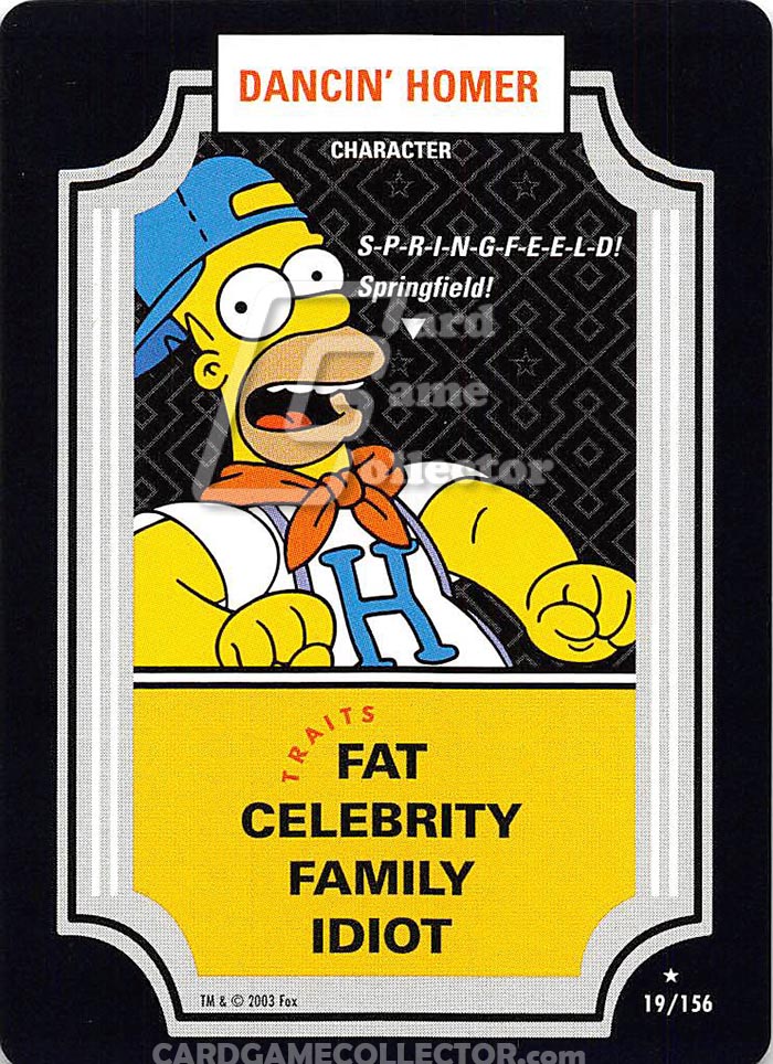 Dancin' Homer : The Simpsons TCG