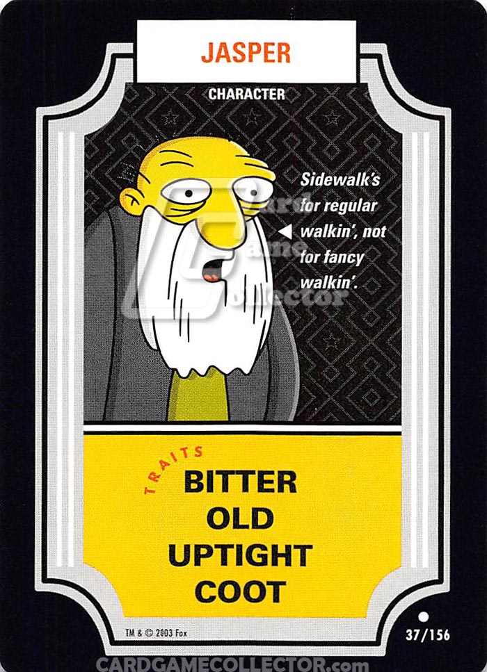 Jasper : The Simpsons Trading Card Game