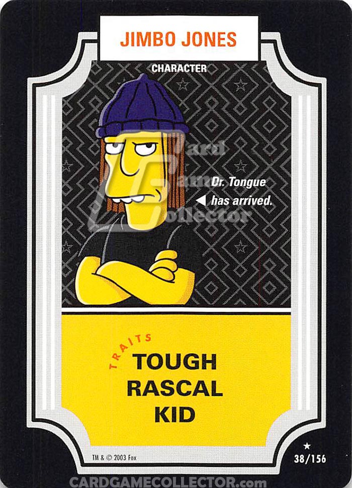 Jimbo Jones : The Simpsons TCG