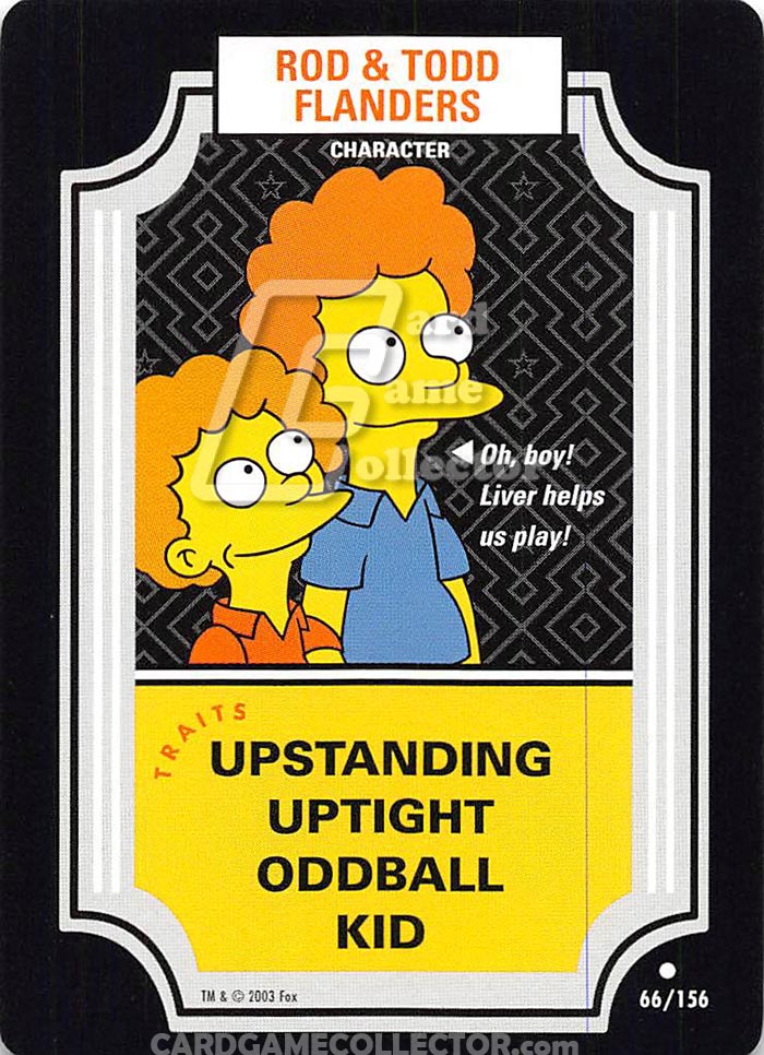 Rod & Todd Flanders : The Simpsons Trading Card Game