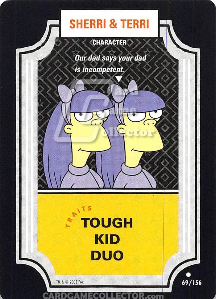 Sherri & Terri : The Simpsons Trading Card Game