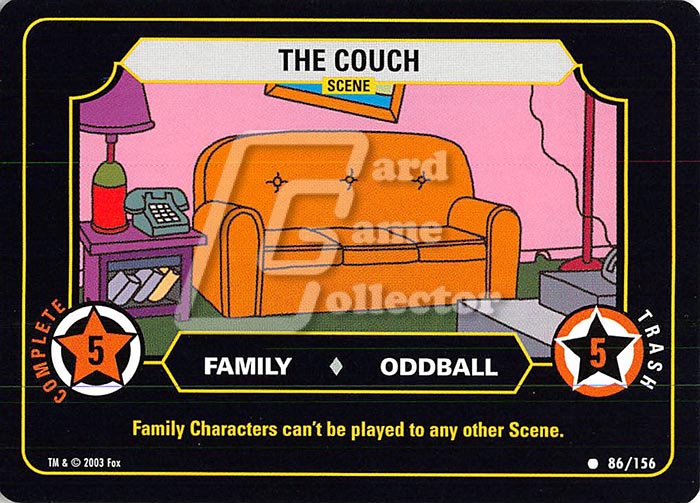 The Couch : The Simpsons Trading Card Game