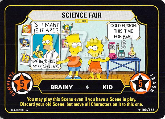 Science Fair : The Simpsons TCG