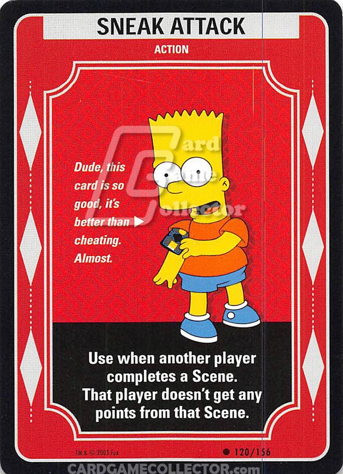 Sneak Attack : The Simpsons Trading Card Game