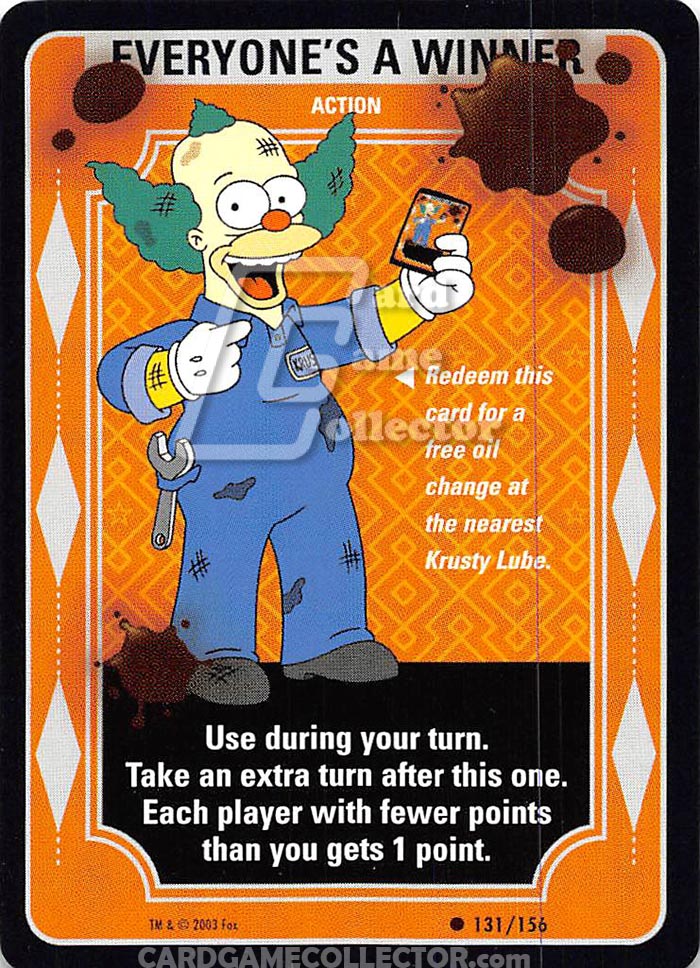 Everyone's a Winner : The Simpsons Trading Card Game