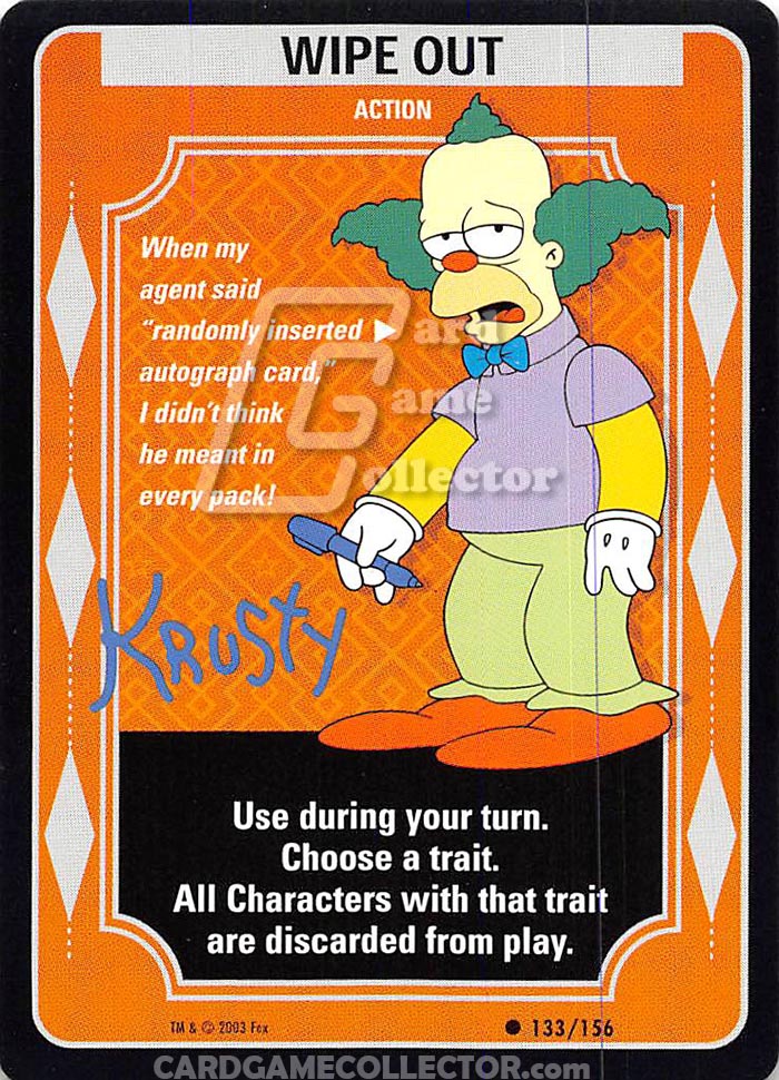 Wipe Out : The Simpsons TCG