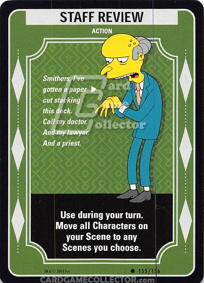 Staff Review : The Simpsons Trading Card Game